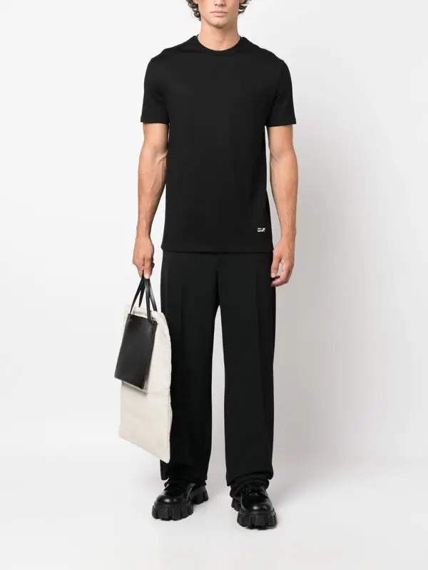 JIL SANDER Logo-plaque Jersey-knit T-shirt