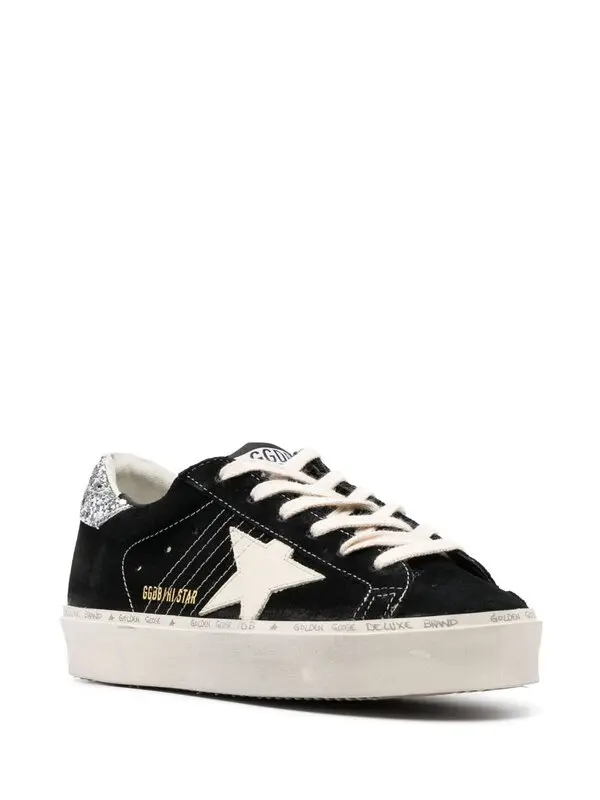 GOLDEN GOOSE Hi Star Glitter Suede Sneakers