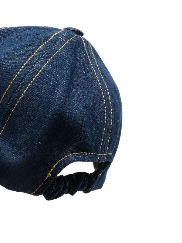 PATOU Logo-embroidered Cap - Blue