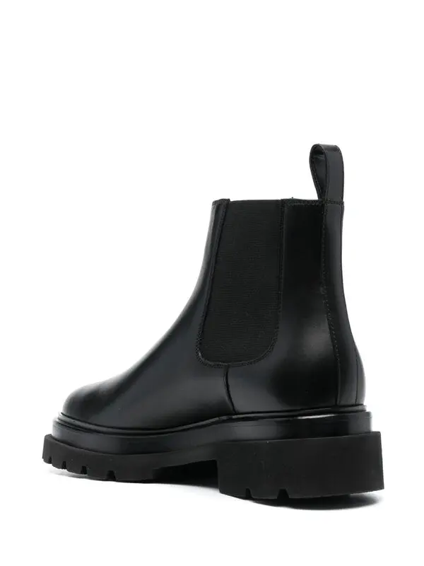 Santoni Round-toe Leather Boots