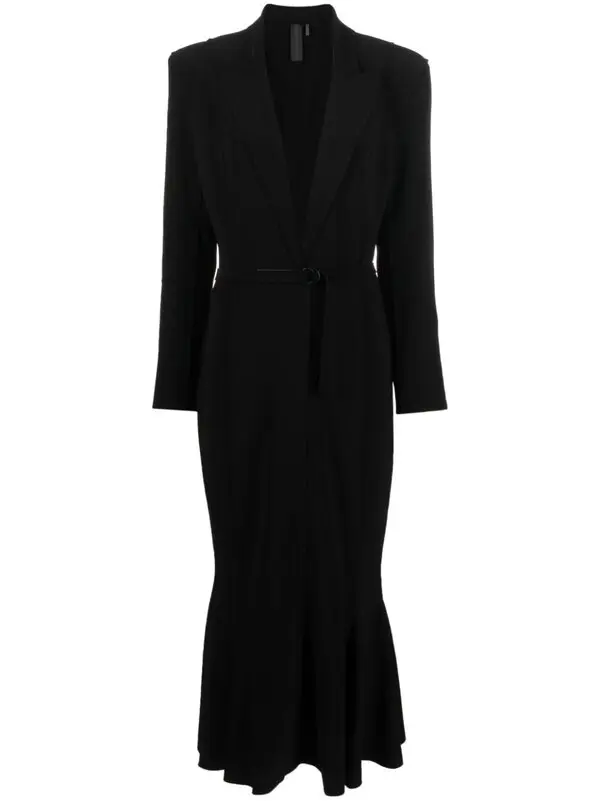 Norma Kamali Flared Blazer Midi Dress - Black