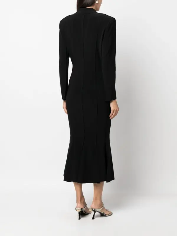 Norma Kamali Flared Blazer Midi Dress