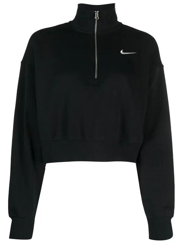 Nike Phoenix Cropped Zip-up Sweatshirt