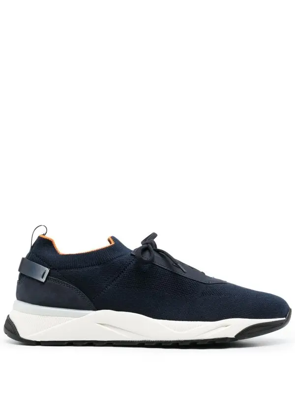 Santoni Sock-style Low-top Sneakers - Blue