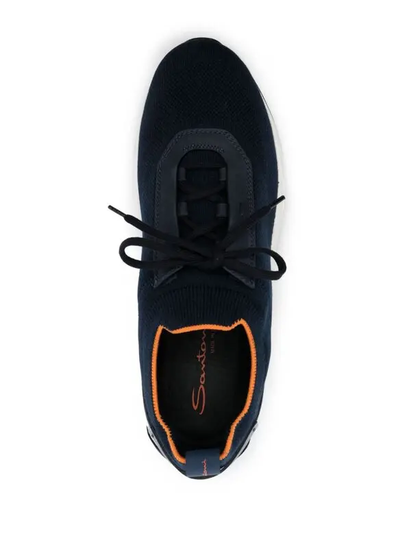 Santoni Sock-style Low-top Sneakers - Blue