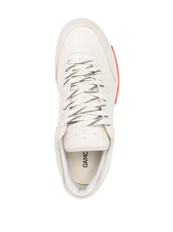 OAMC Cosmos Cupsole Low-top Leather Sneakers - White