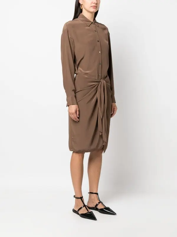 Theory Sarong Draped Shirtdress