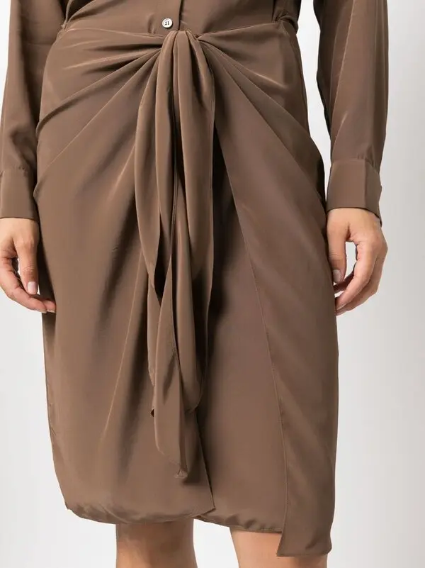 Theory Sarong Draped Shirtdress