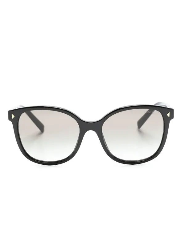Prada Oval-frame Sunglasses - Black