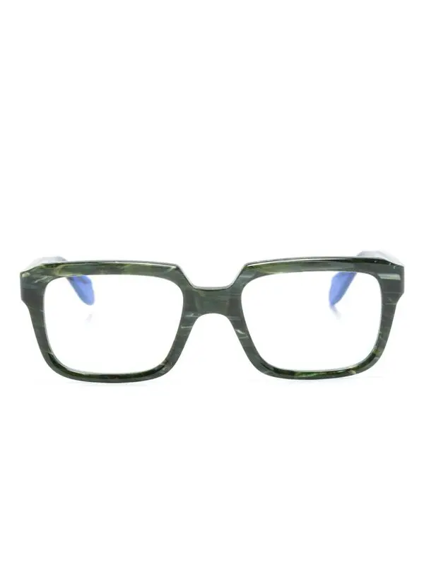 CUTLER & GROSS Square-frame Eyeglasses - Blue
