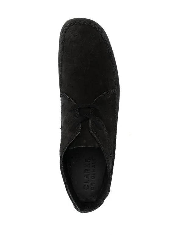 Clarks Stitch-detail Suede Boots - Black