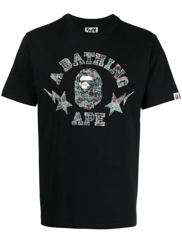 A BATHING APE Logo-print Cotton T-shirt