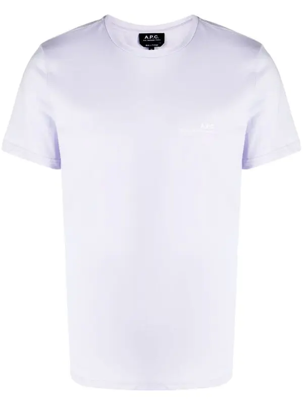 A.p.c. Logo-print Crew-neck Cotton T-shirt