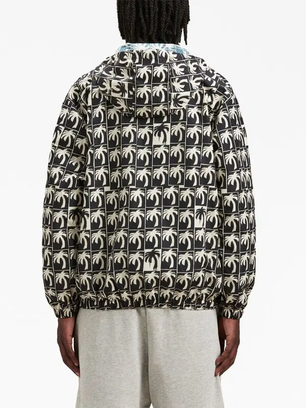 Palm Angels Palm Tree Print Hooded Jacket