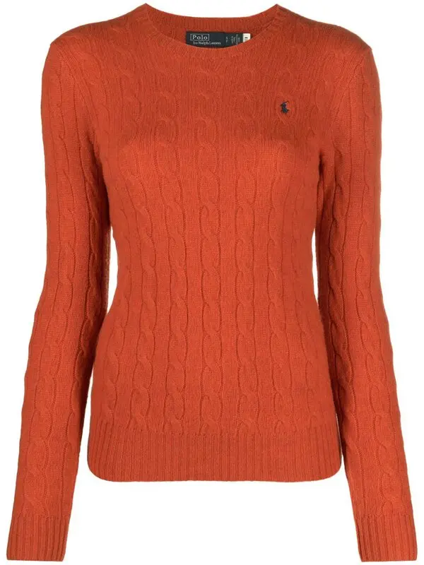 Polo Ralph Lauren Cable-knit Wool-cashmere Blend Jumper - Red