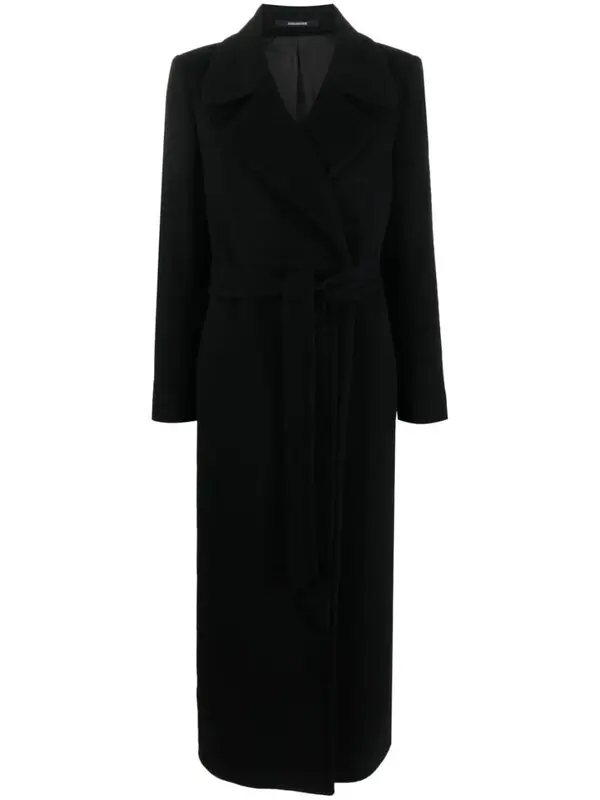 Tagliatore Belted Waist Long Coat