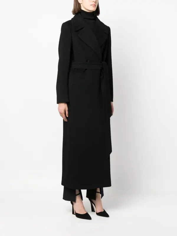Tagliatore Belted Waist Long Coat