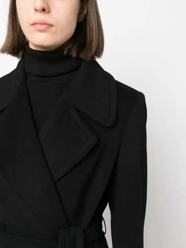 Tagliatore Belted Waist Long Coat