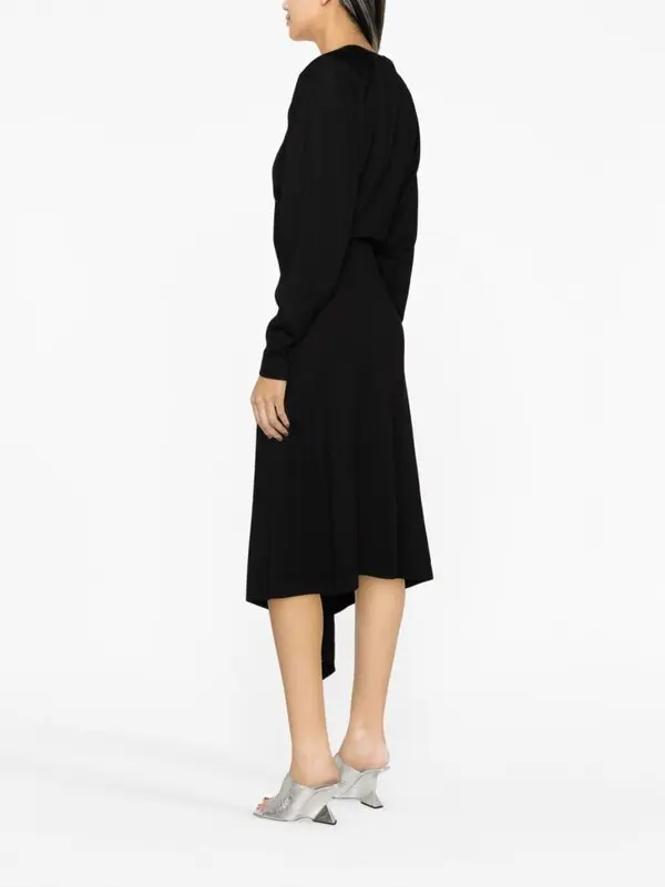 Attico Front-slit Wrap Dress
