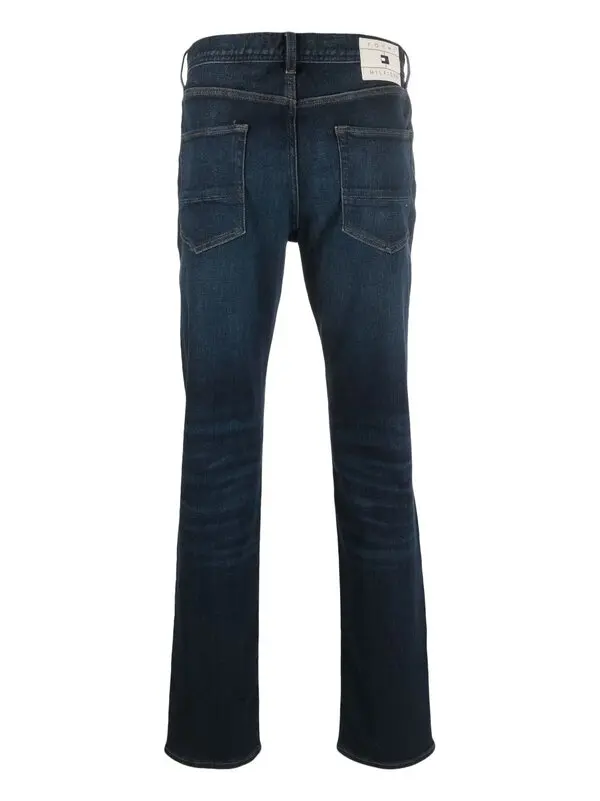 Tommy Hilfiger Denton Mid-rise Straight-leg Trousers - Blue