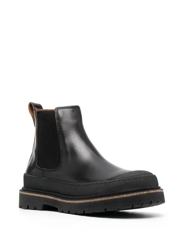 BIRKENSTOCK Prescott Leather Chelsea Boots - Black