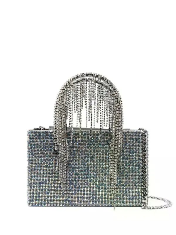 Kara Crystal-embellished Tote Bag - Silver