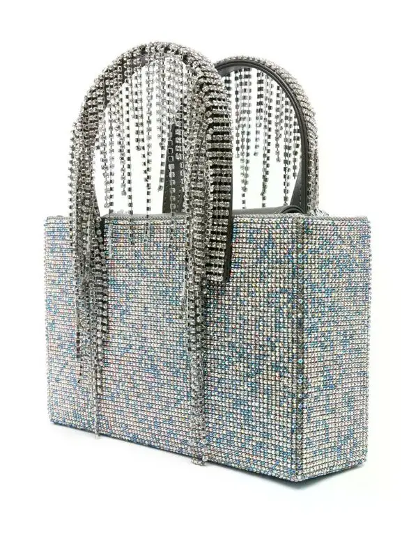 Kara Crystal-embellished Tote Bag - Silver