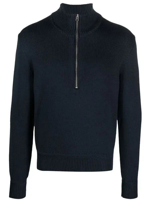 TOM FORD Wool-silk Jumper - Blue