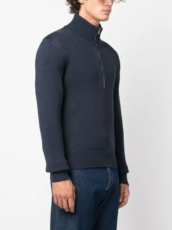 TOM FORD Wool-silk Jumper - Blue