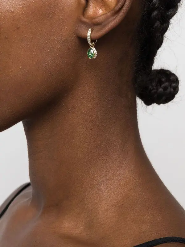 SWAROVSKI Chroma Mini Hoop Earrings - Gold