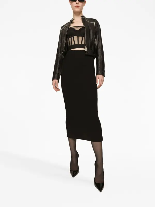 Dolce & Gabbana Boned-bodice Cropped Tank Top