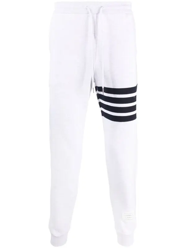 Thom Browne 4-bar Cotton Track Pants - White