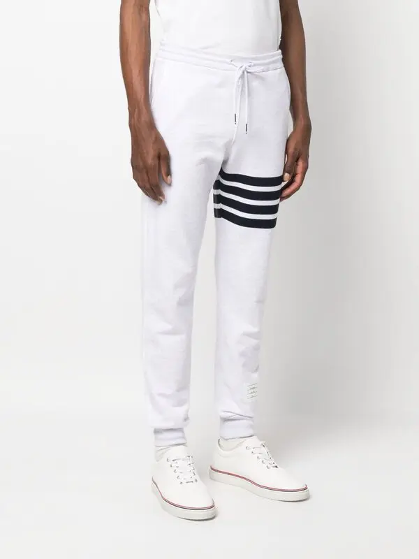 Thom Browne 4-bar Cotton Track Pants - White