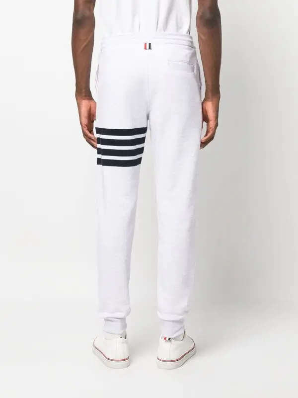 Thom Browne 4-bar Cotton Track Pants - White