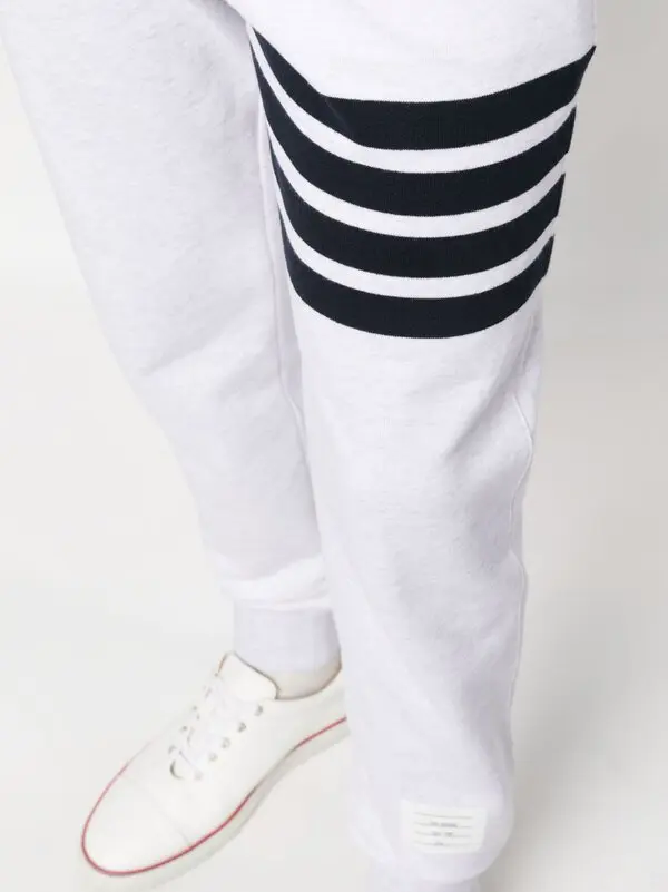 Thom Browne 4-bar Cotton Track Pants - White