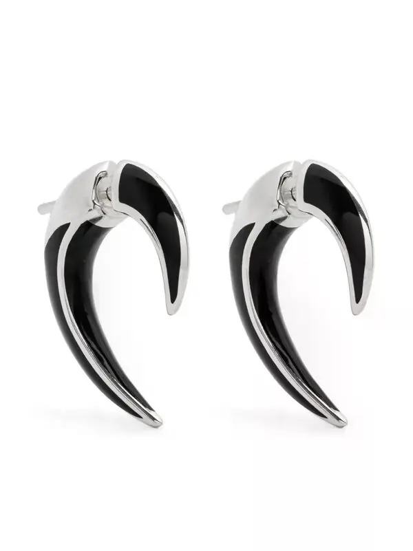 SHAUN LEANE Sabre Solis Talon Earrings - Silver