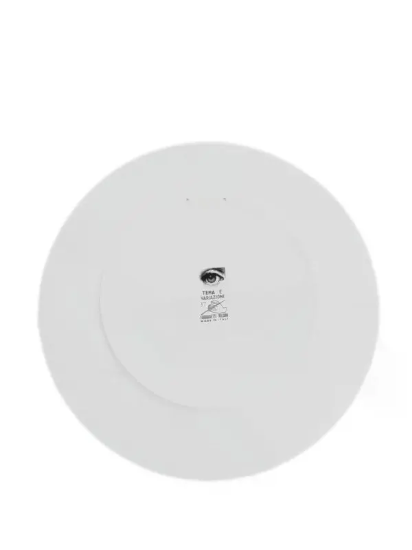 FORNASETTI Printed Wall Plate - White