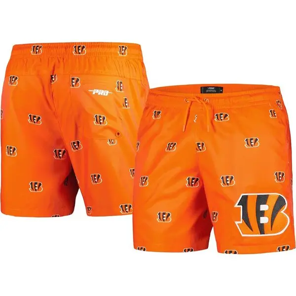 PRO STANDARD Cincinnati Bengals Allover Print Mini Logo Shorts