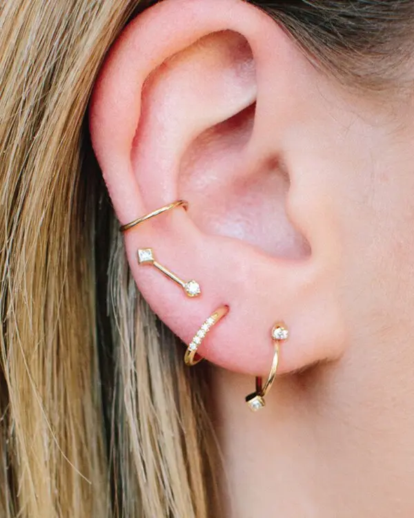 Zoe Chicco 14k Yellow Single Ear Cuff - Gold