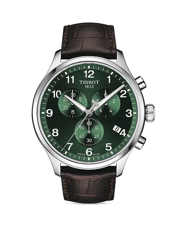TISSOT Chrono Xl 45mm Watch - Green/brown