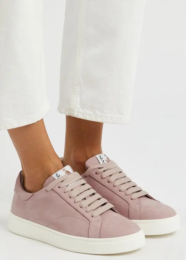 LANVIN Ddb0 Leather Sneakers - Pink