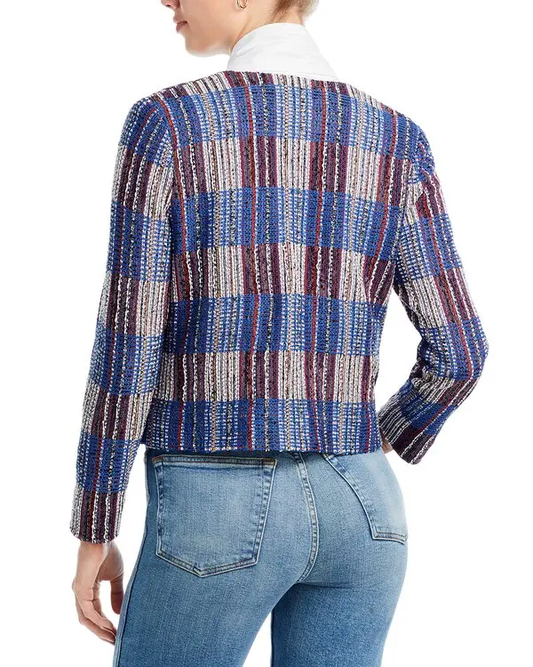 Misook Printed Tweed Jacket