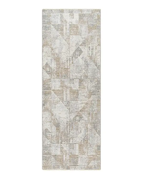 Livabliss Brunswick Bwk-2324 Runner Area Rug, 2'7 X 10 - Beige/gray
