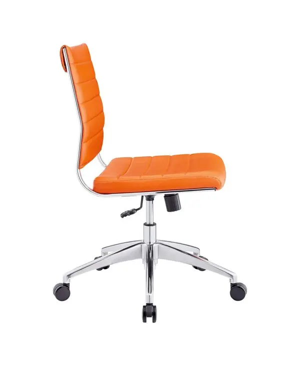 MODWAY Jive Armless Mid Back Office Chair - Orange