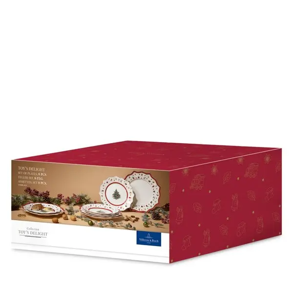 VILLEROY & BOCH Toy's Delight Dinner & Salad Plate Set, 8 Pieces