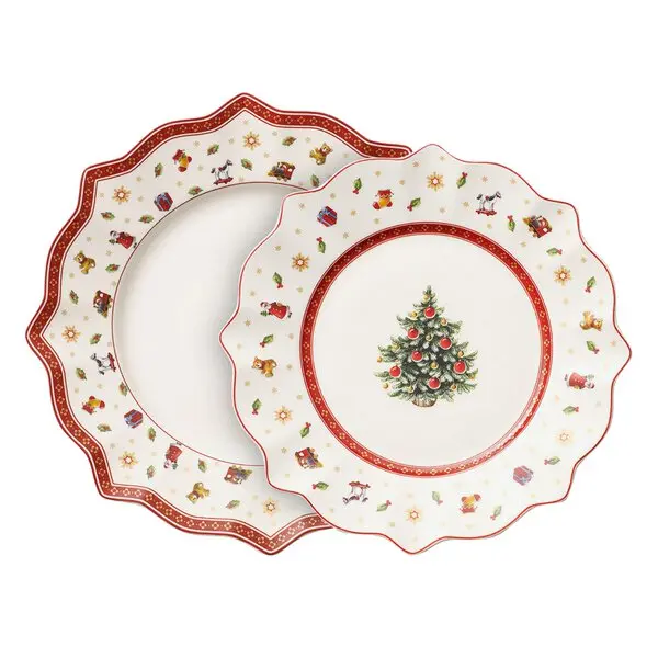 VILLEROY & BOCH Toy's Delight Dinner & Salad Plate Set, 8 Pieces