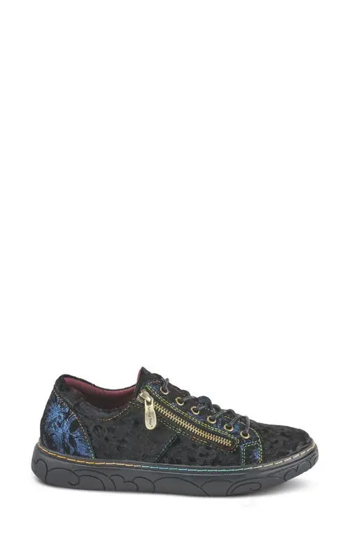 SPRING STEP SHOES Danli Cheetah Print Sneakers - Navy Multi