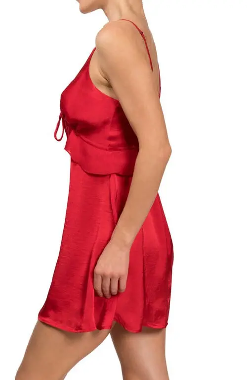 EVERYDAY RITUAL Empire Waist Satin Babydoll