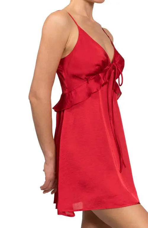 EVERYDAY RITUAL Empire Waist Satin Babydoll