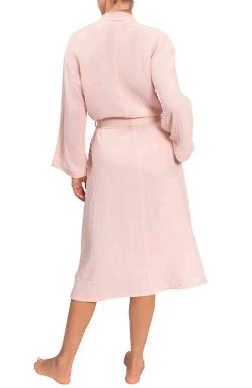 EVERYDAY RITUAL Nora Cotton Gauze Robe - Blush Pink